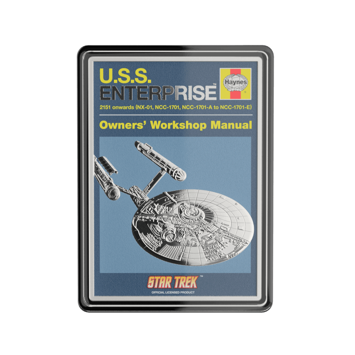 U.S.S. Enterprise NCC-01 Star Trek Owner Manual 1 Oz Silver Coin 2 ...